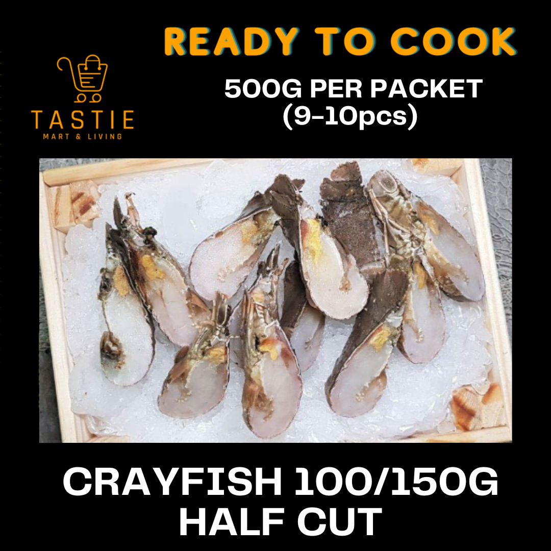 Crayfish (Slipper Lobster) 500g+/- Half Cut (9-10 pcs) – Tastie Mart ...